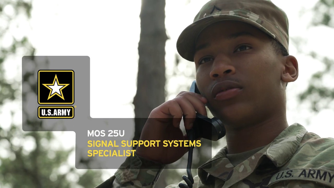 25U - Signal Support Systems Specialist - YouTube