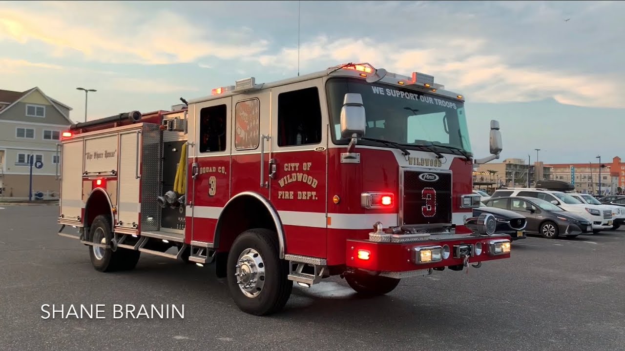 Wildwood Fire Department Squad 3 On Scene Of A Pole Arching 7/17/20 ...