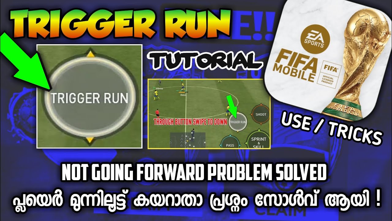 Trigger Run Tutorial FIFA Mobile | Players Not Going Forward Problem ...