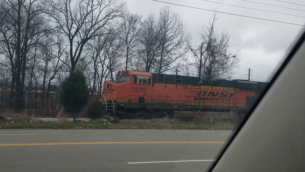 BNSF 4267, 5672, 8062, 8246 & 7570 Grain Train - YouTube