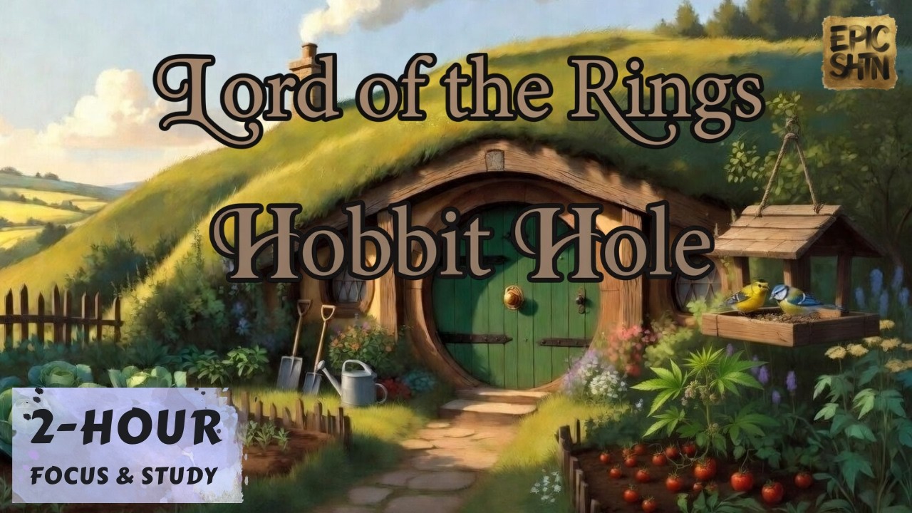 Bag End Hobbit Hole - 2 Hours LOTR Cozy Ambience for Sleep, Study | The ...