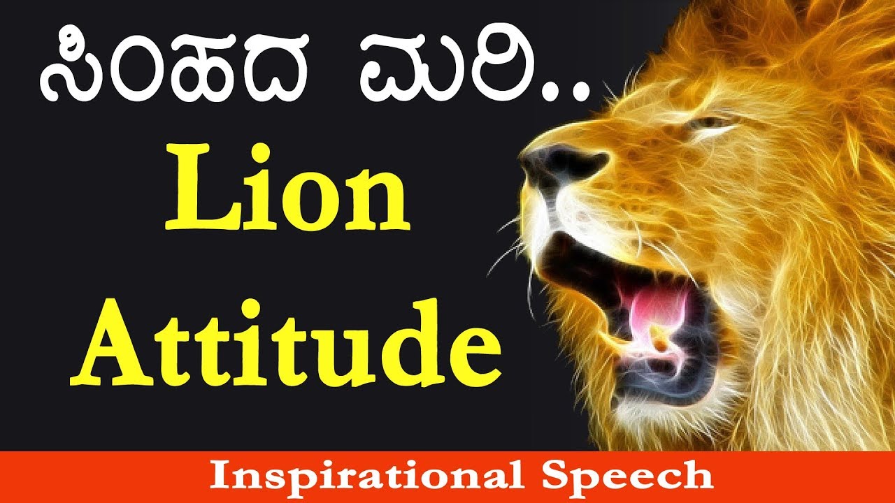 Lion Attitude Kannada Motivational Video Smile To Life YouTube lion-attitude-kannada-motivational-video-smile-to-life-youtube