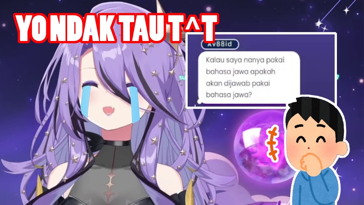 Moona ketika ditanya bhs. JP/ID/EN = CALM, Moona ditanya bhs.JAWA = ??? - YouTube