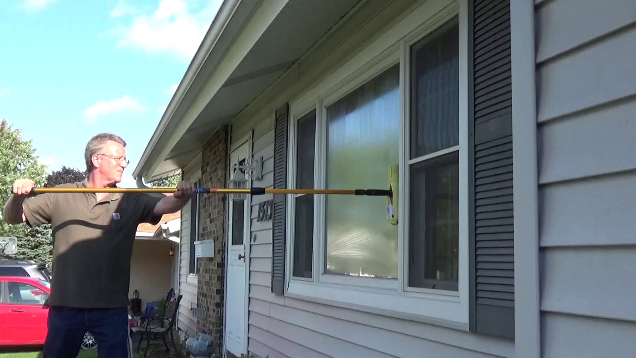 Easy and Fast Way to Clean Outdoor Windows - YouTube