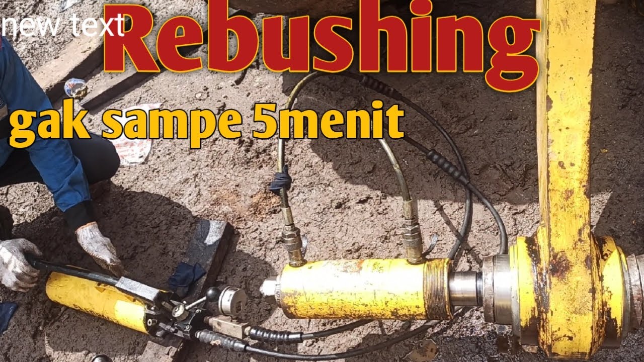 Cara mengganti bushing alat berat - YouTube