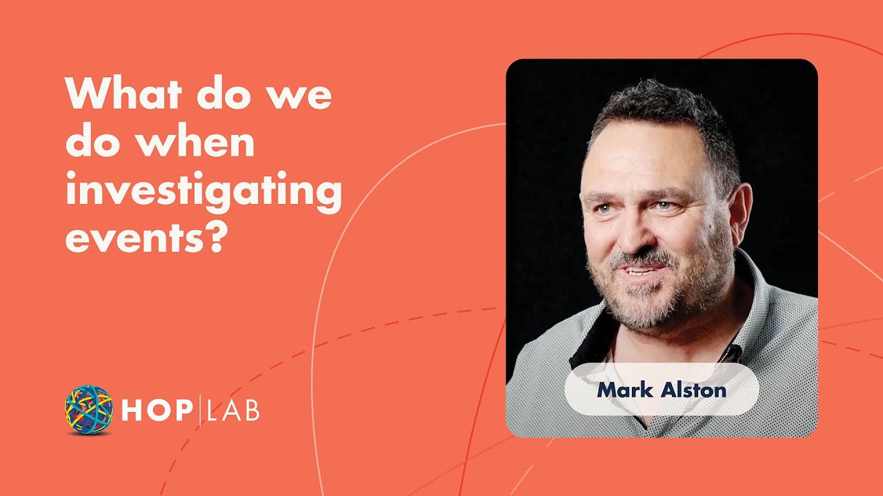 Mark Alston l What do we do when investigating events? - YouTube