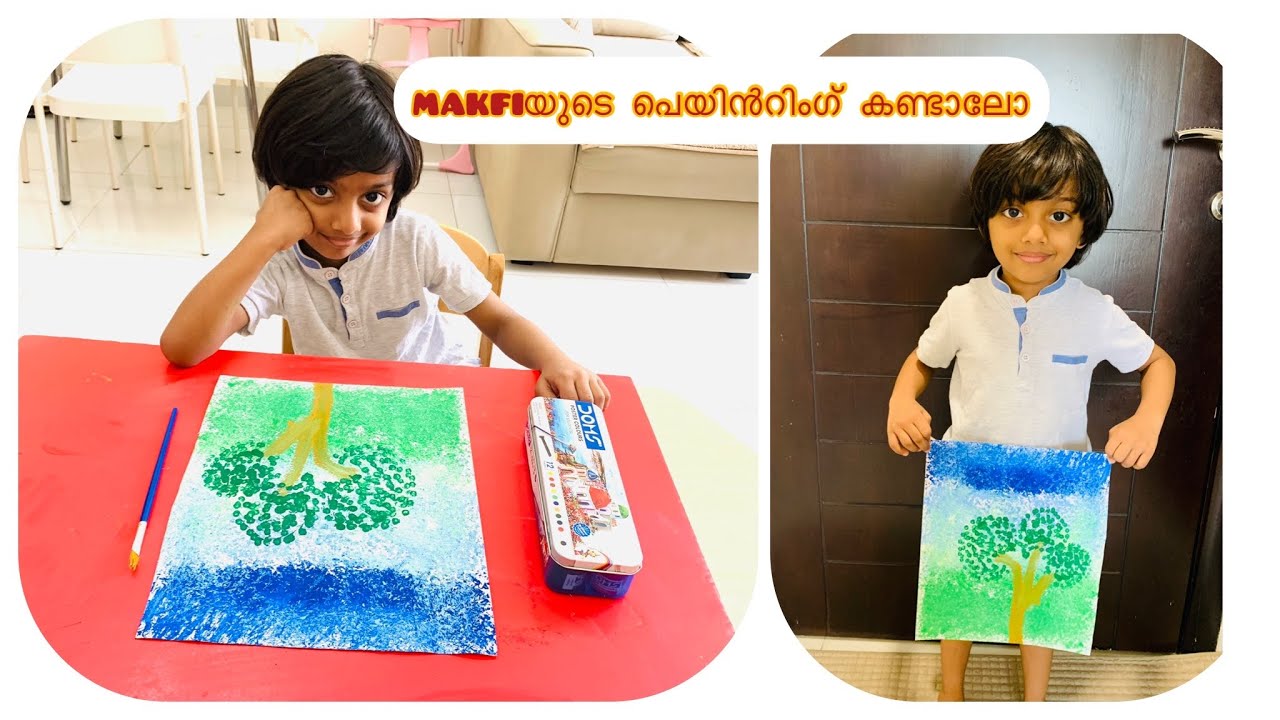 Makfi’s first portrait using Cotton bud and scrubber||makfi’s daybook ...