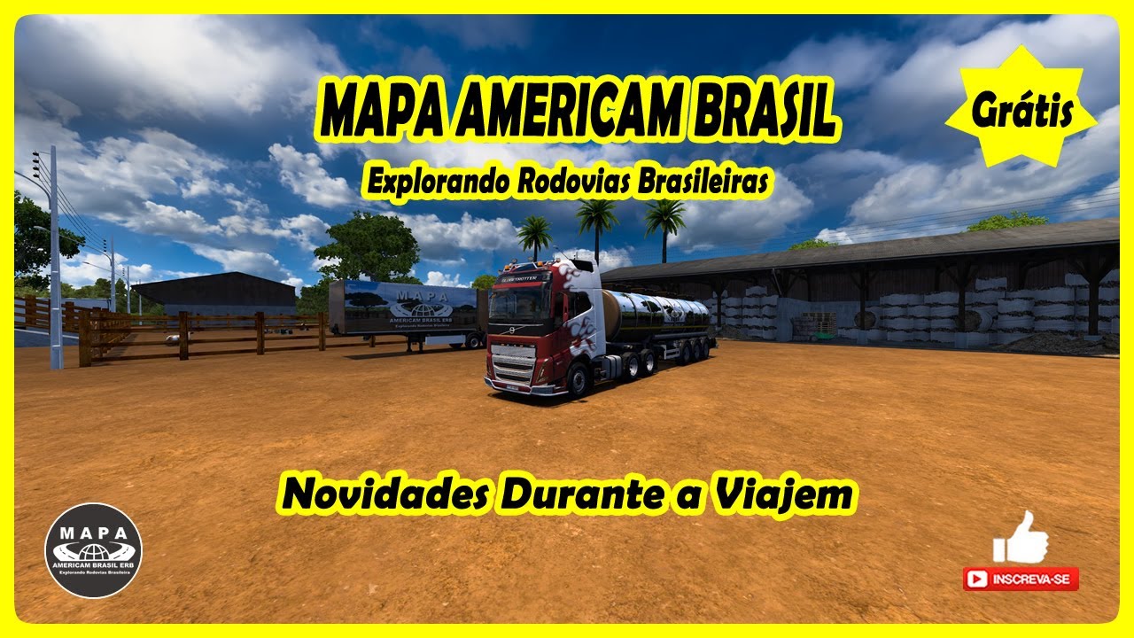 MAPA AMERICAM BRASIL - Novidades Durante a Viajem - YouTube