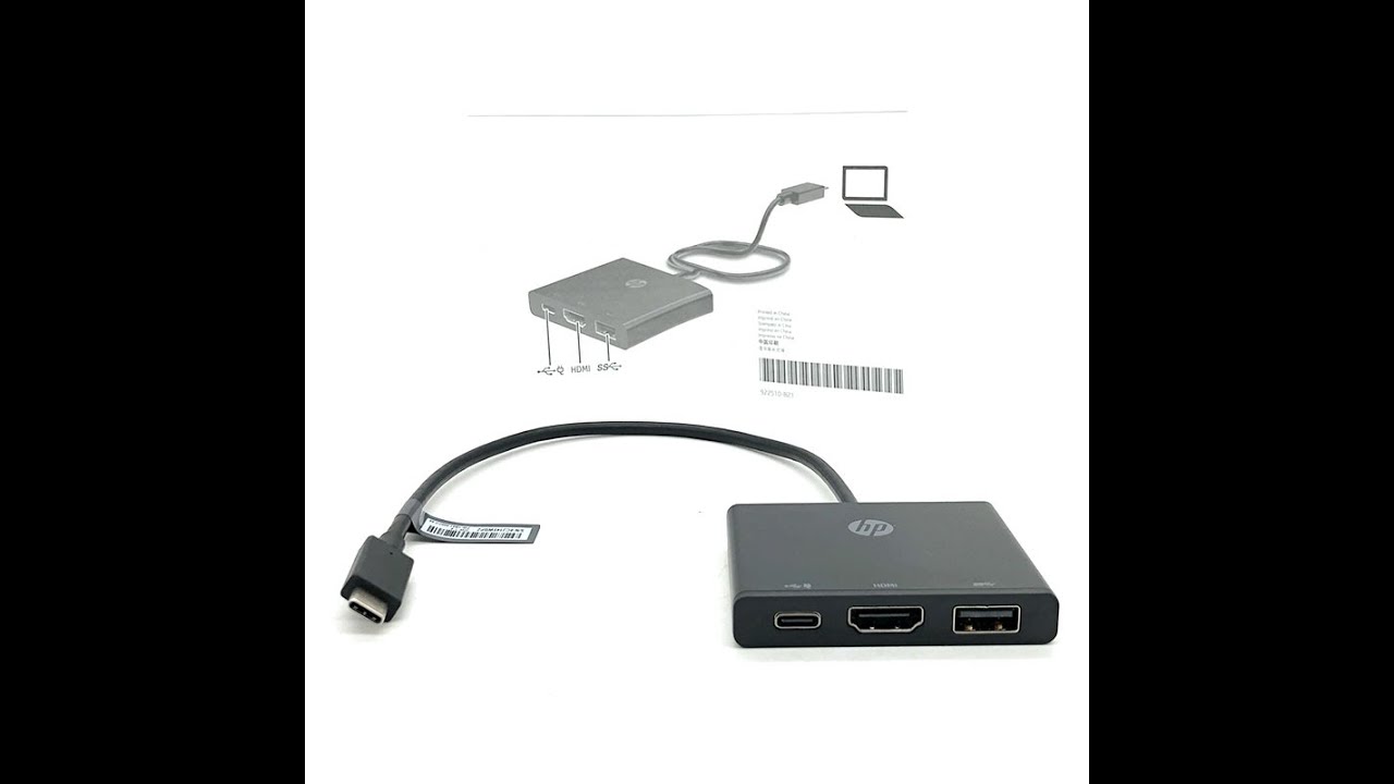 全新惠普HP USB-C to Multi-Port Hub 拆解报告USB-C多端口集线器外接HDMI USB-C USB3.0 ...
