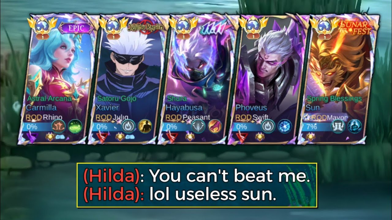 SUN NEW BUILD 2025 TO DESTROY TANKY HEROS!! [😮] - MOBILE LEGENDS. - YouTube