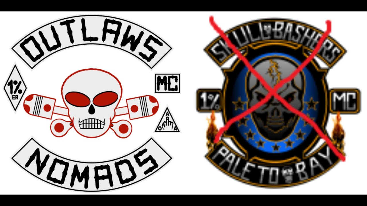 Outlaws MC vs Skull Bashers MC. - YouTube