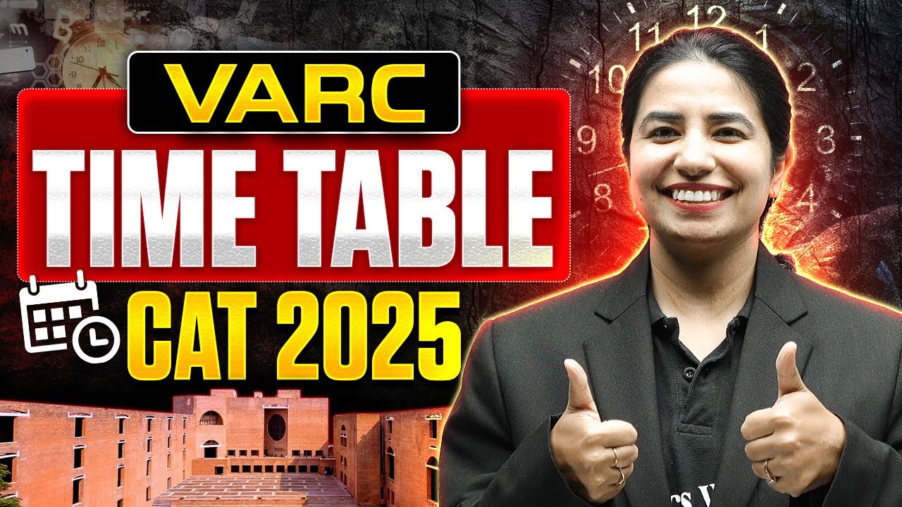 Time Table for CAT 2025 | VARC Plan and Detailed Syllabus - YouTube