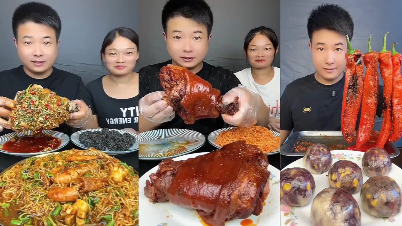 ASMR MUKBANG | SPICY BRAISED PORK BELLY | EATING SHOW | EATING SHOW ...