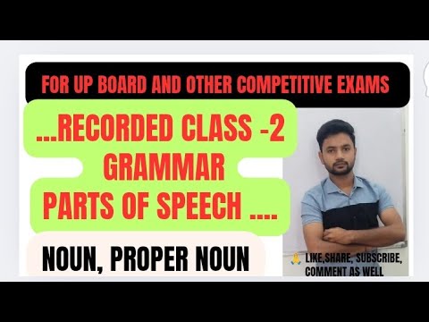 Noun Introduction, Proper Noun #Parts of Speech - YouTube