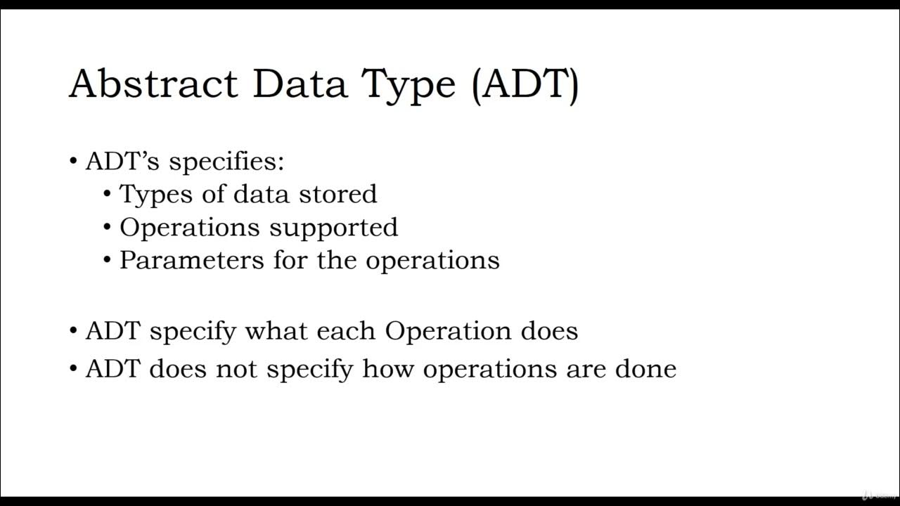 2 Abstract Data Type ADT - YouTube
