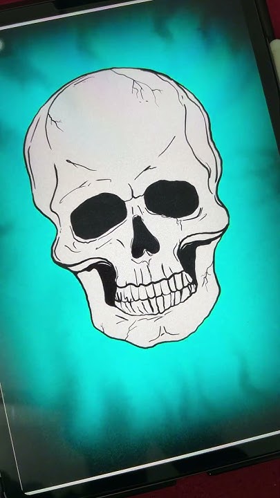 #skull #animation #artworks #procreateart #ytshortsindia #ytshorts ...