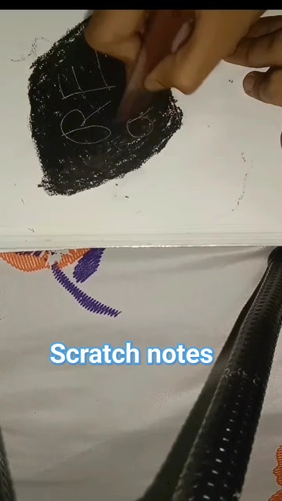 How to make scratch notes 😱#scratch notes #shortsviral#shortsvideo # ...