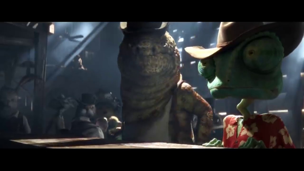 Rango(|हिंदी|) Cowboys fight scene in Hindi || Funny scene (काउबॉय ...