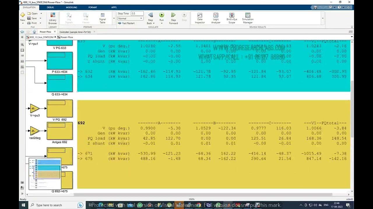 IEEE 13 bus distribution system with D-STATCOM #Matlab #Simulink - YouTube