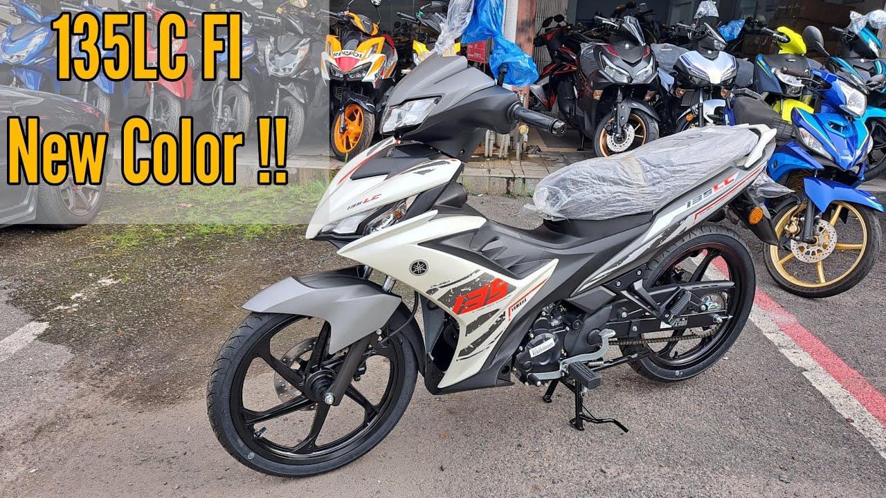 Yamaha 135LC FI New Color !! PearlWhite - YouTube