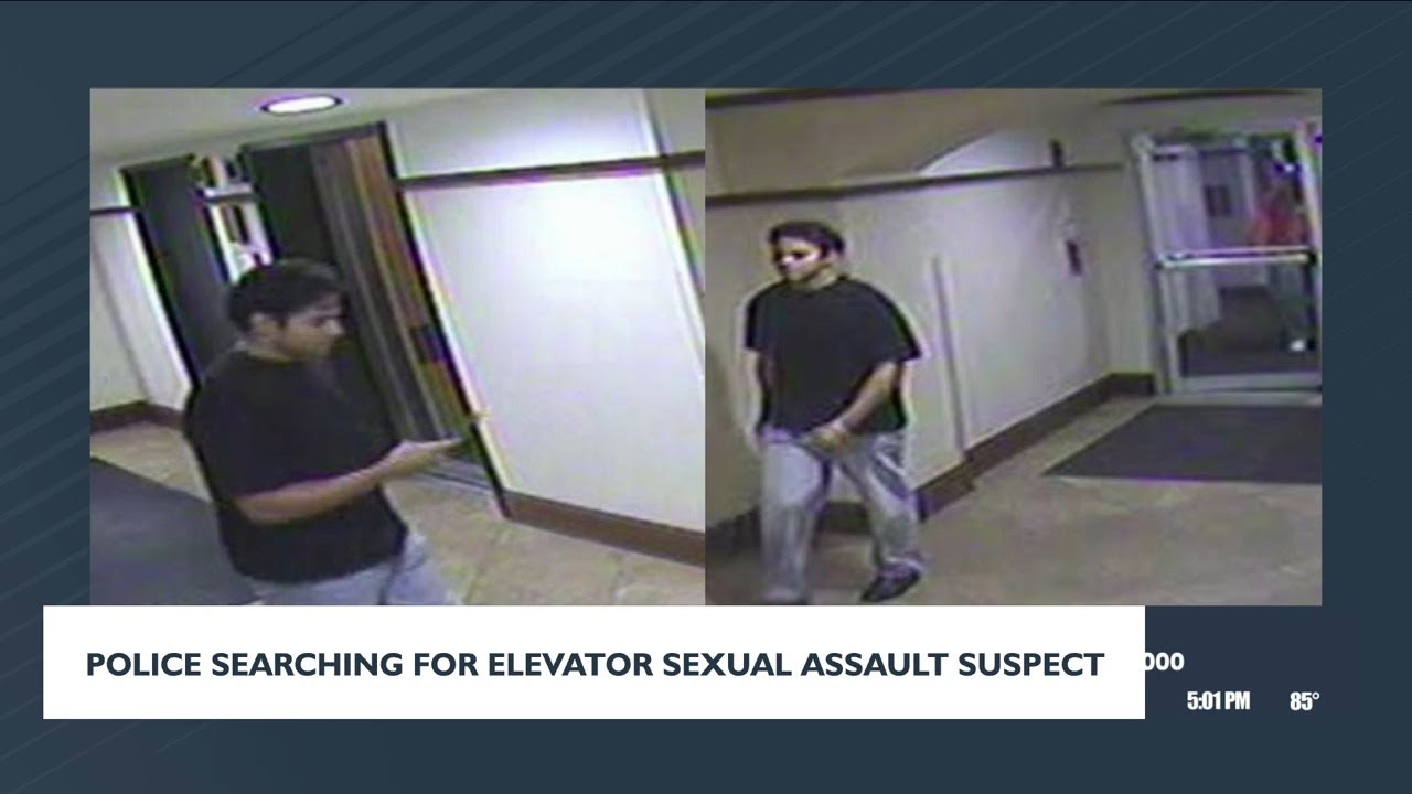 Police searching for elevator sexual assault suspect - YouTube