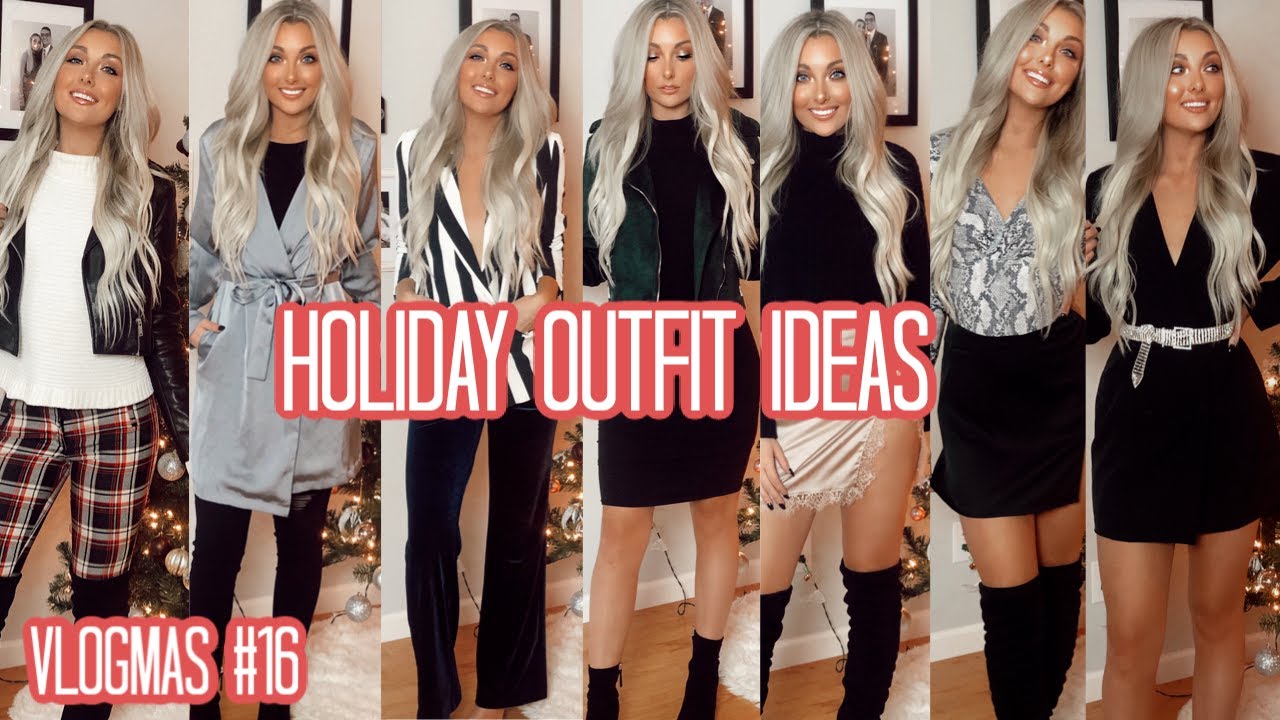 Holiday Outfit Ideas Vlogmas Day 16 Youtube