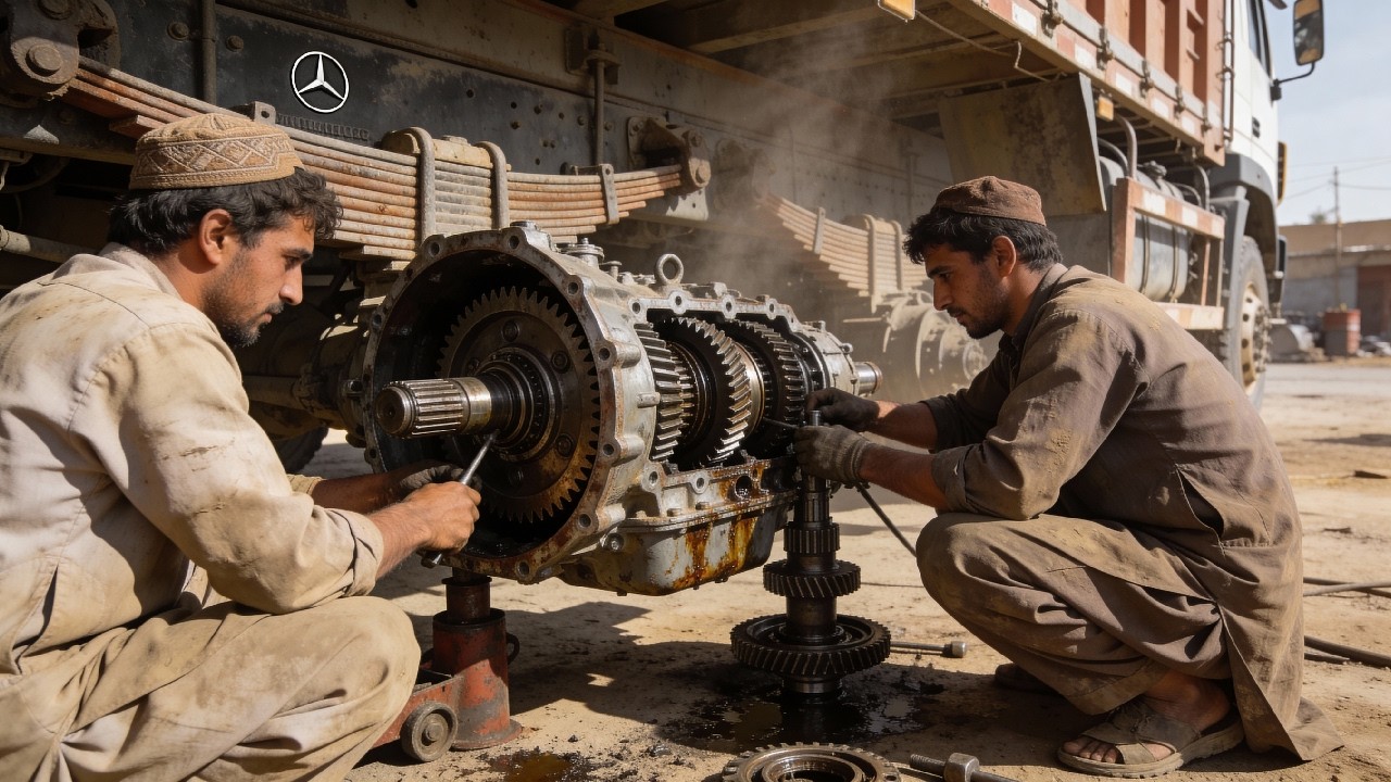 Dirtiest Restoration of Mercedes Transmission with Basic Tools ...