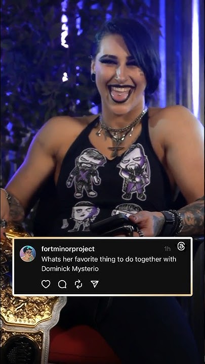 What’s Rhea Ripley favourite thing to do with Dominik Mysterio? #shorts - YouTube