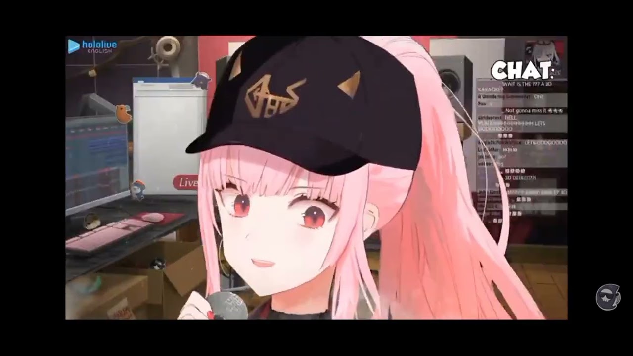 Calli confirm 3D debut stream (WHOO too much excitement break the sound ...