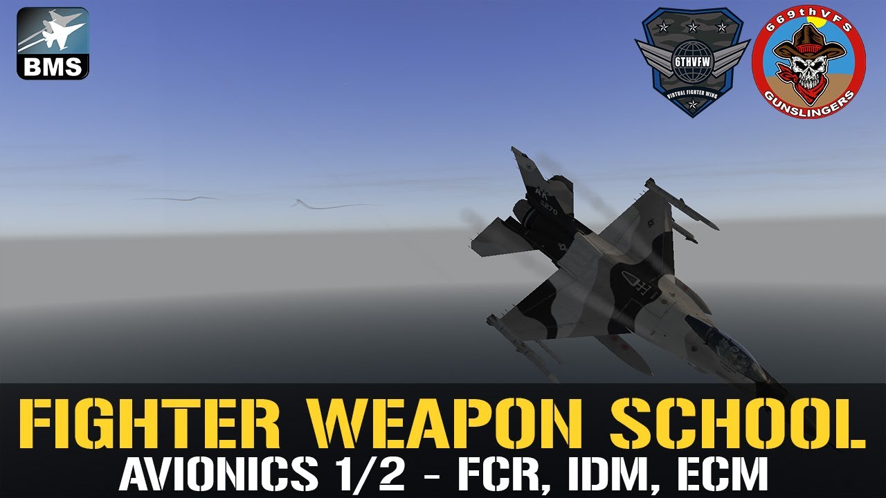 [FALCON BMS 4.37] 669vFS - Fighter Weapon School - Avionics 1/2 - FCR, EDM, and ECM - YouTube