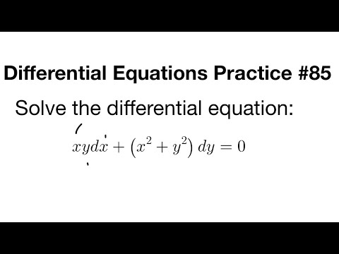 Differential Equations Practice #85 - YouTube