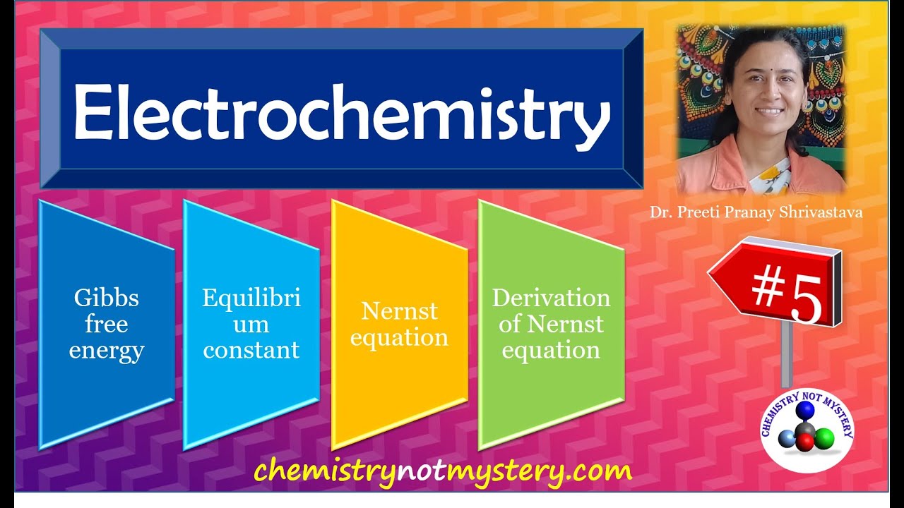 Electrochemistry part 5 CBSE 12th / Gibbs free energy/ Equilibrium ...