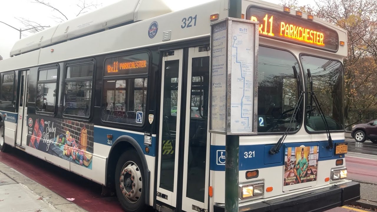 MTA NYCT Bus: 2011 NFI C40LF #321 on Bx11 to PARKCHESTER VIA 170 ST VIA ...