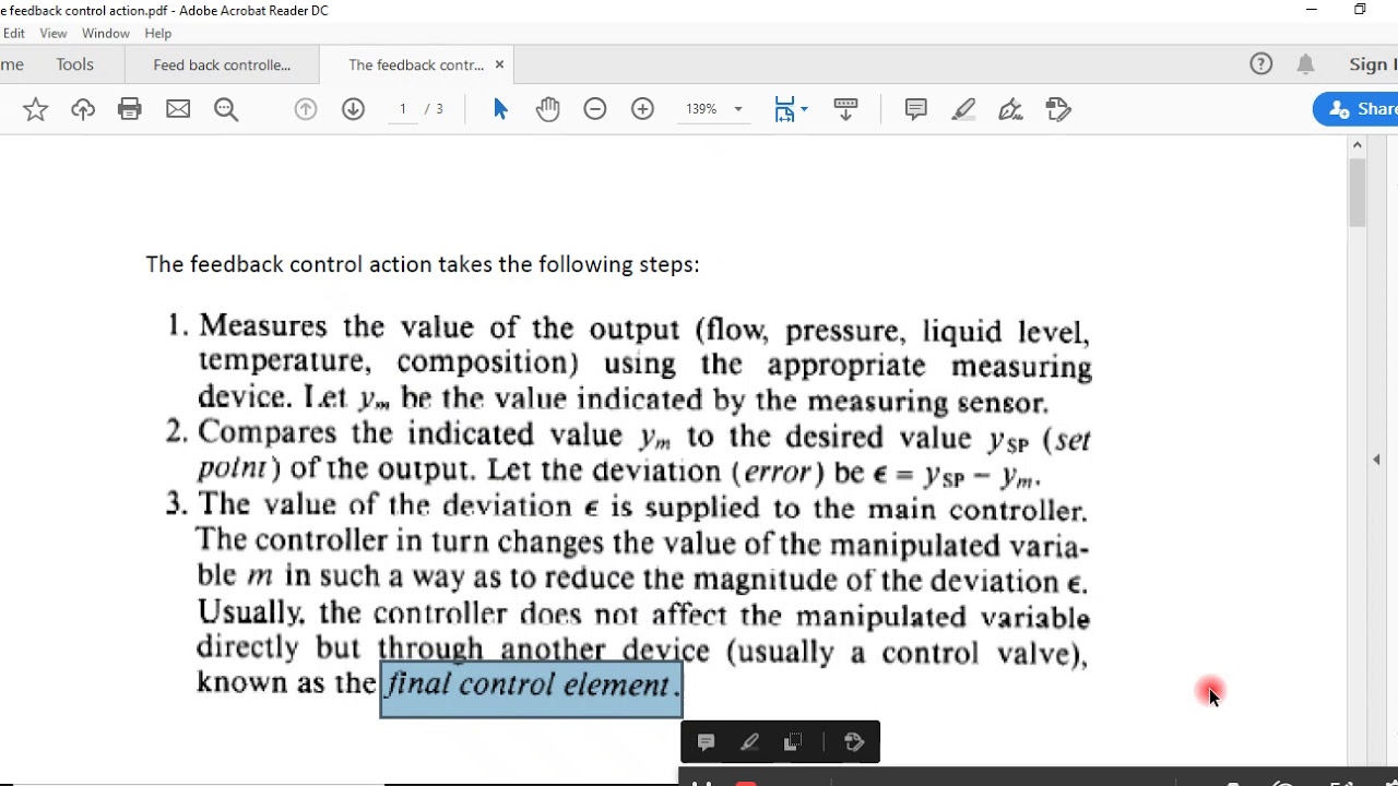 Process Control, Lecture Three - YouTube
