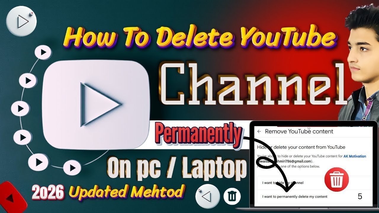 How to Delete YouTube Channel Permanently on PC/Laptop in 2026 ...