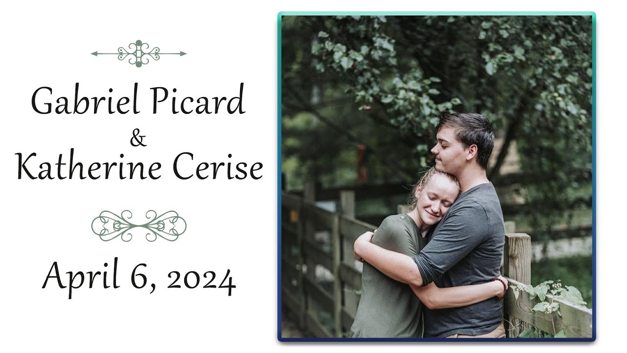 4/6/2024 - Gabriel Picard and Katherine Cerise Wedding - YouTube