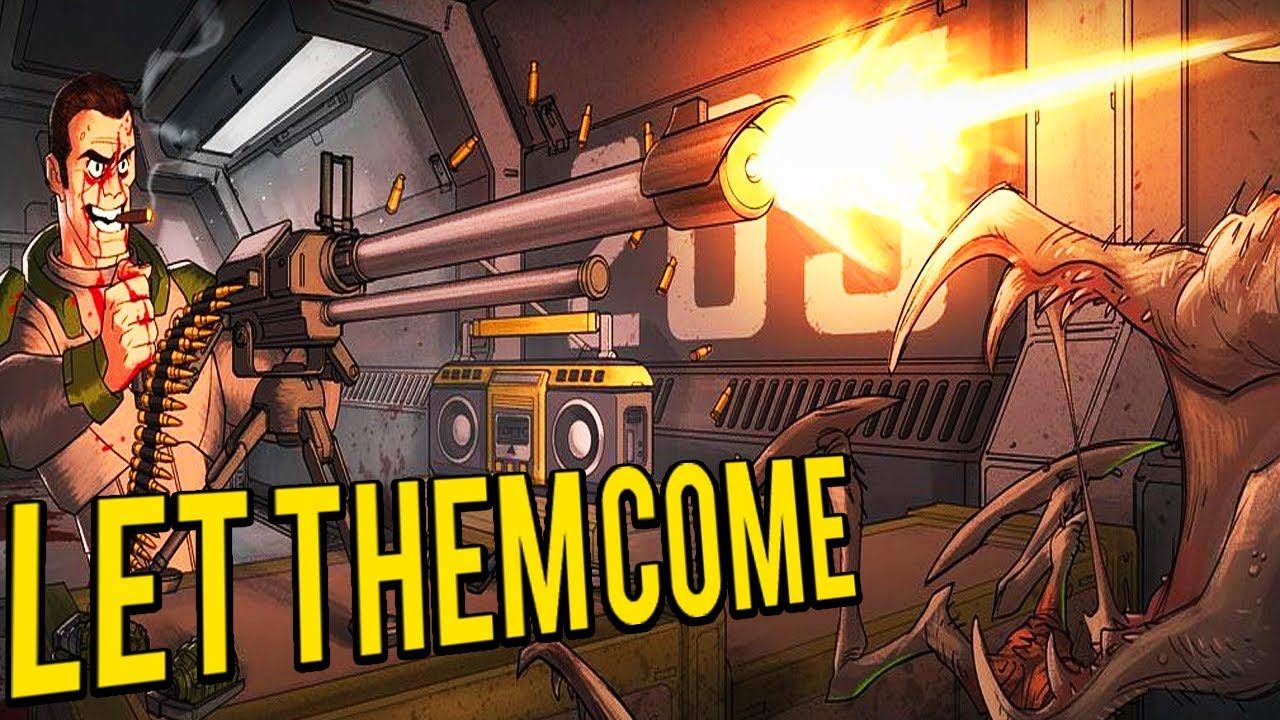 Fighting the Horde with Massive Weapons - Let Them Come Gameplay - YouTube
