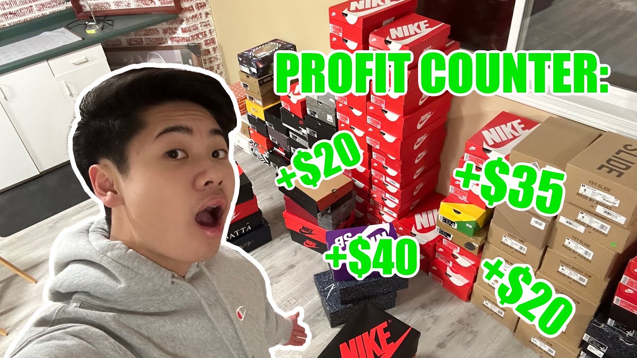 HOW MUCH PROFIT IN ONE DAY?! CLEARING OUT MY INVENTORY! Day in the life ...