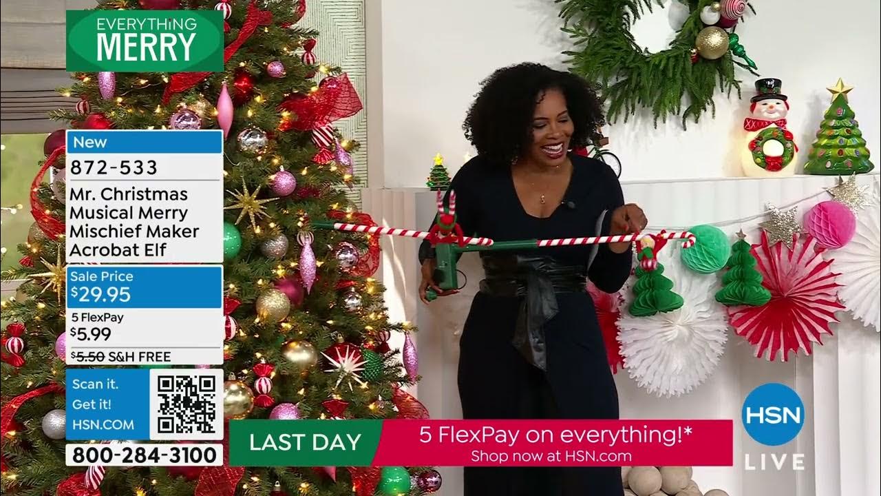 Mr. Christmas Musical Merry Mischief Maker Acrobat Elf - YouTube