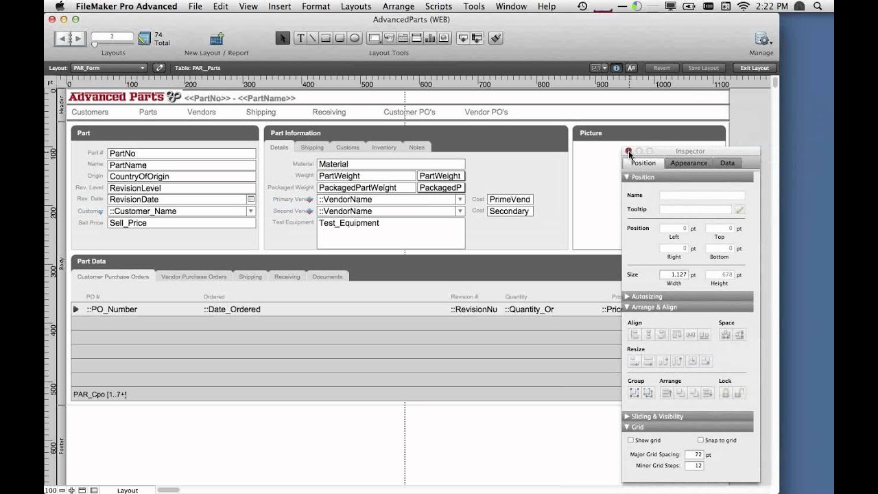 Filemaker 12 Layout Mode Enhancements 12 Days Of Filemaker 12 Youtube