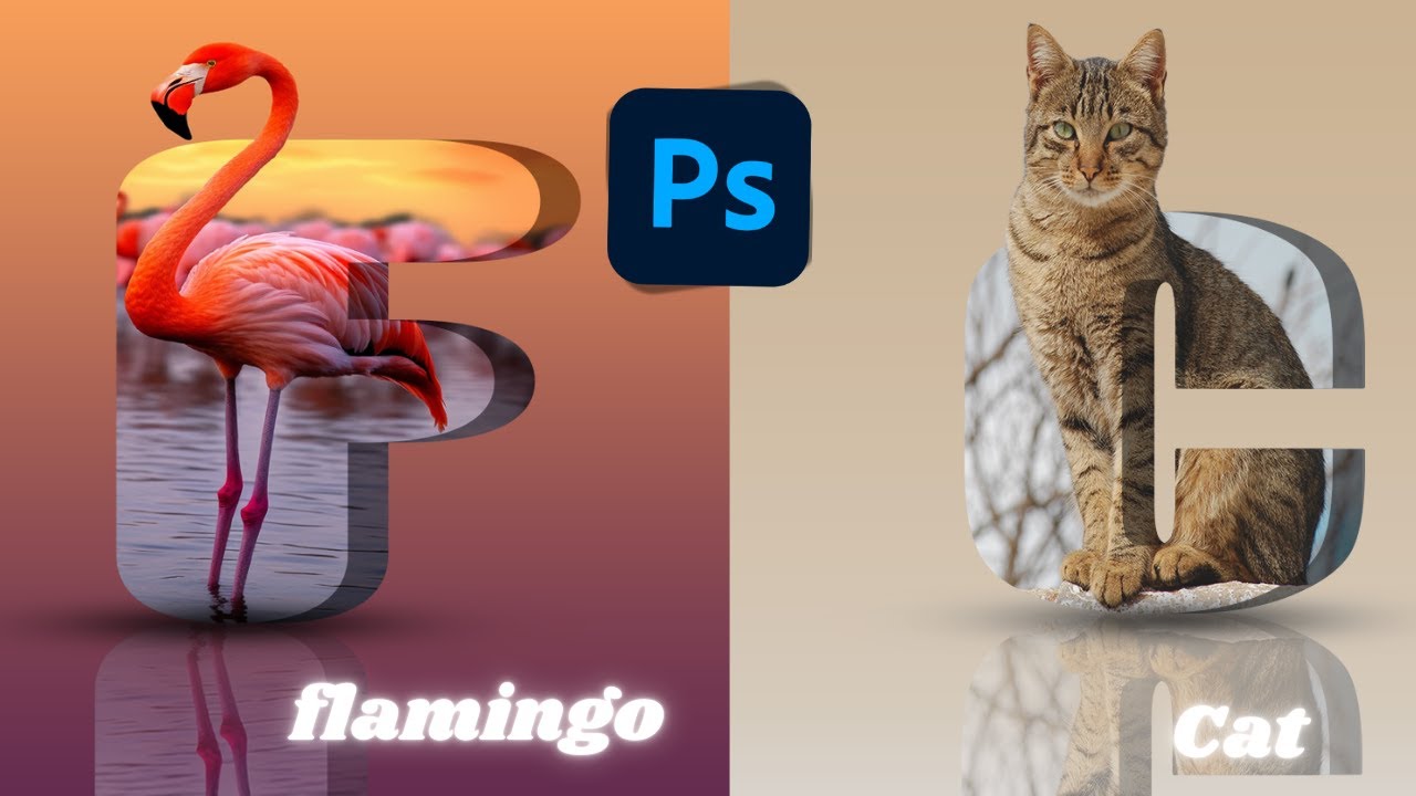 3D Letter Manipulation & Clipping Masks and Shadows for beginners in ...