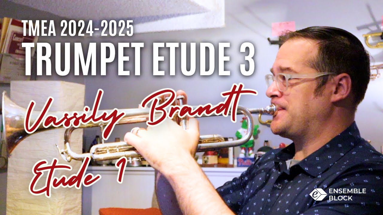 TMEA 2024-2025 Trumpet Texas All-State Audition Etude 3 w/ Michael ...