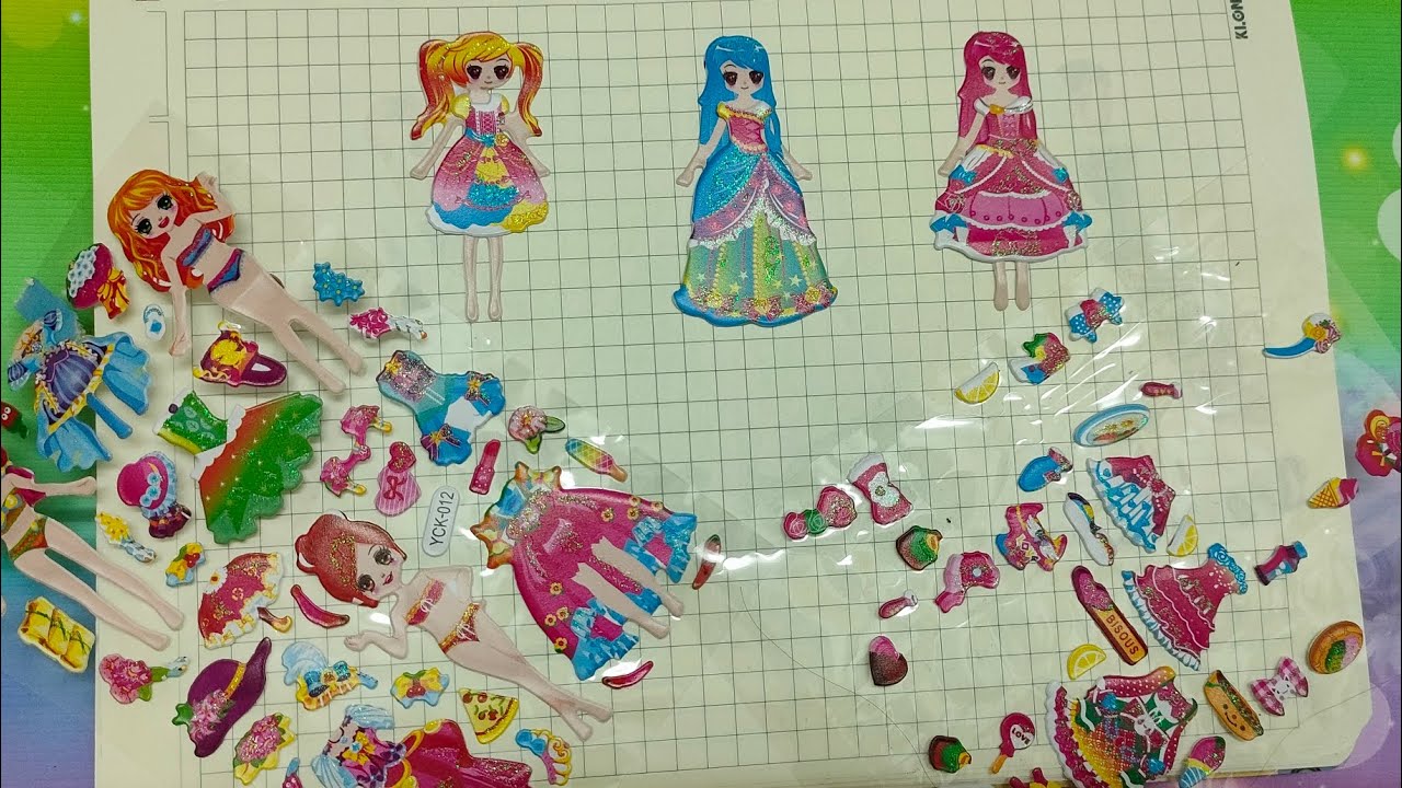 Play sticker 🌈🍄Beautiful princess stickers - YouTube