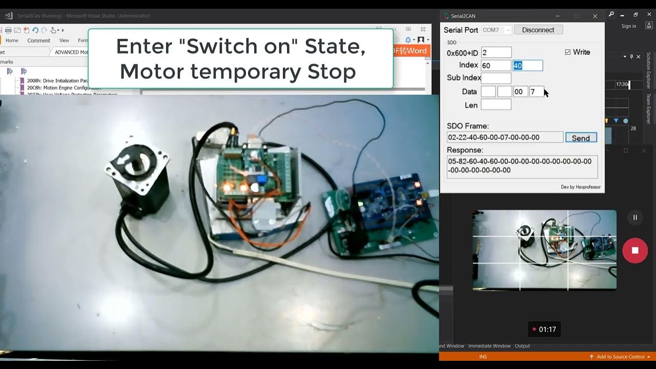 Control Canopen Servo Driver Amc Ft Brushless Motor With Stm32f4 Using Cdc And C