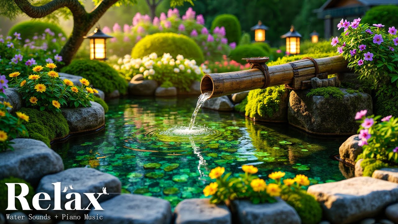 Relaxing Music + Water Sound for Meditation 🌿 Deep Sleep Music, Spa ...