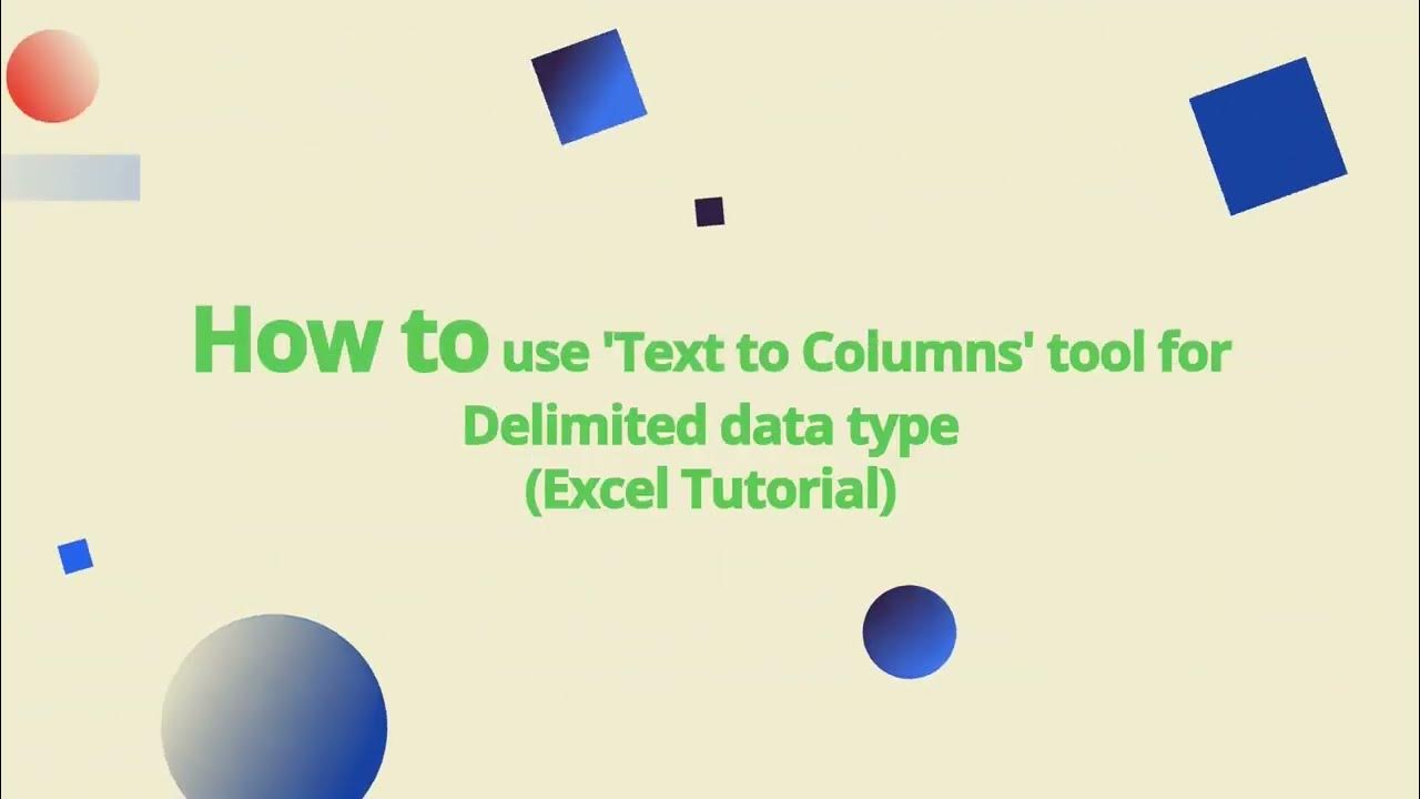 How to Convert Text into Columns in Excel | 'Delimited' and 'Fixed width' Data Types - YouTube