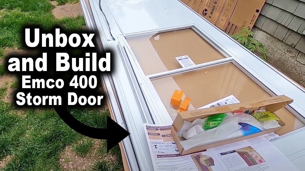 How to Prep Emco 400 Series Storm Door for Install | The Fixer Clips ...