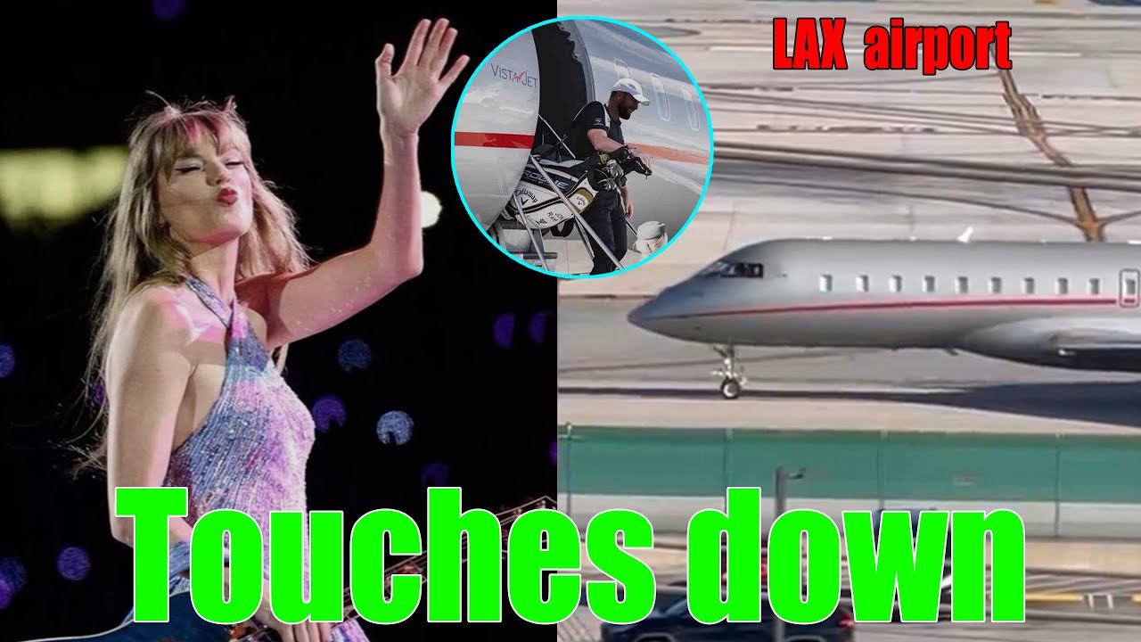 OMG! Taylor Swift's PRIVATE PLANE landed at Los Angeles airport after ...