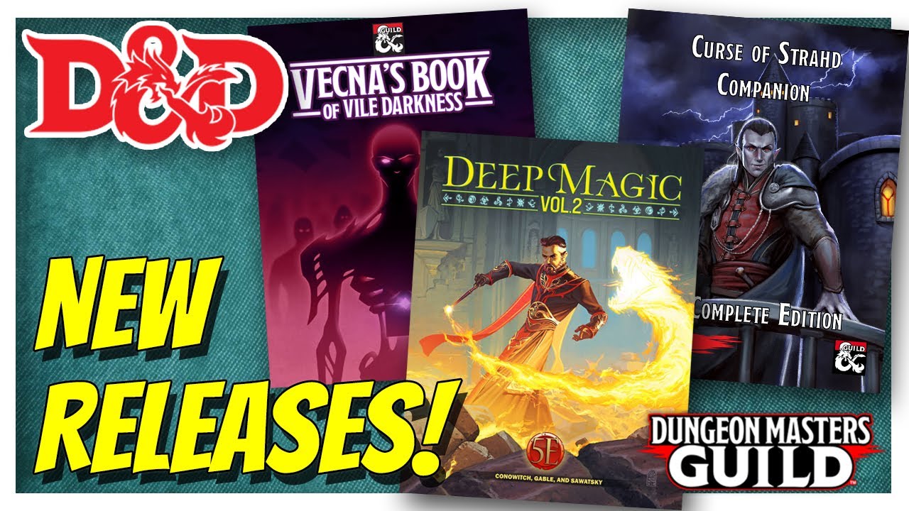 Deep Magic 2! Curse of Strahd Companion! Vecna's Book! D&D New Releases ...