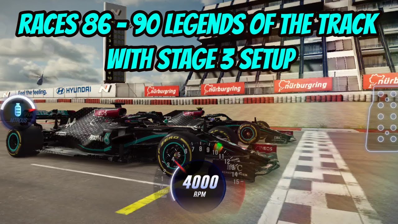 CSR2 | Races 86 - 90 Legends of the Track | only with F1 #44 Stage 3 ...